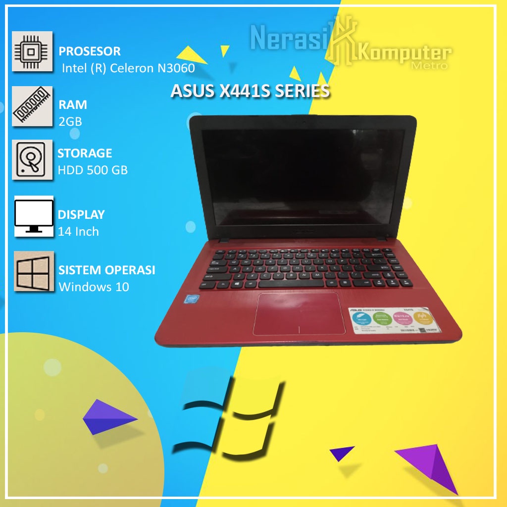 Jual LAPTOP ASUS X441S SERIES Processor : Intel (R) Celeron N3060 ...