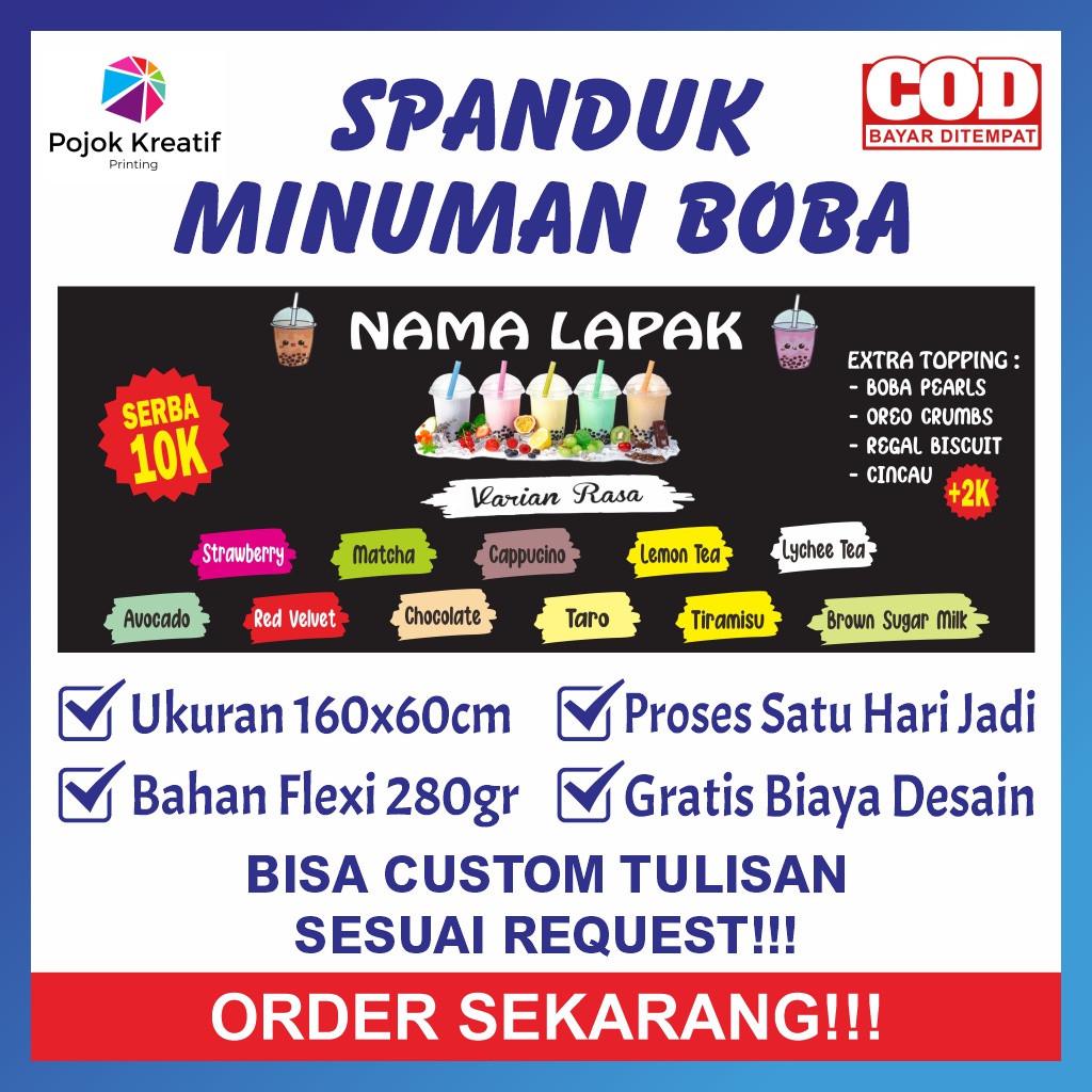 Jual Spanduk Sepanduk Banner Baner Bener Benner Backdrop Plang Poster ...