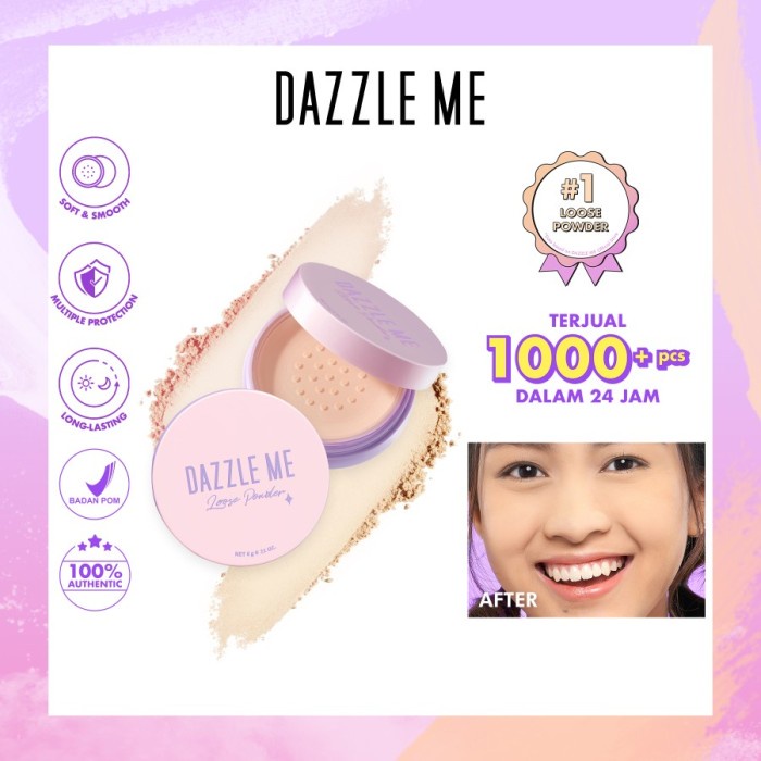 Jual DAZZLE ME Always Setting Loose Powder | Shopee Indonesia