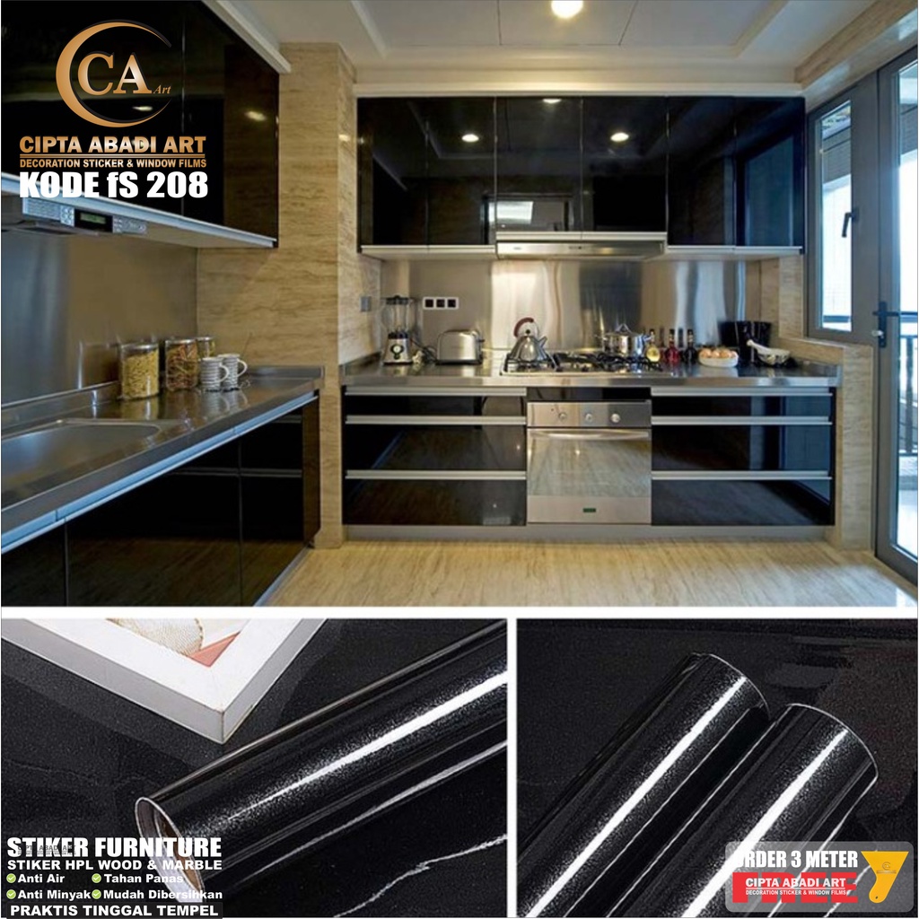 Jual PVC SHEET Stiker Furniture Lemari Meja Kitchen Set Kaca Anti Air ...