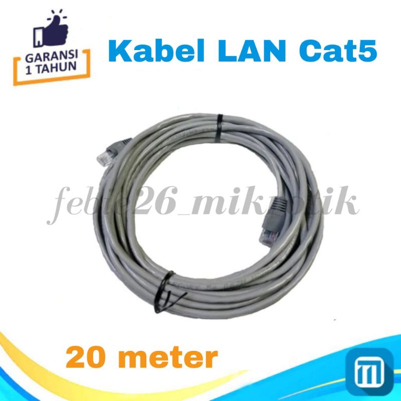 Jual Kabel Lan Cat5e 20 meter | Shopee Indonesia