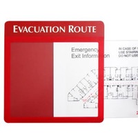 Jual akrilik custom evacuation map plan sign tanda papan board insert isi | Shopee Indonesia