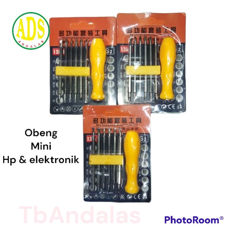 Jual obeng mini set jam handphone obeng multi fungsi mini ...