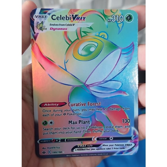 Jual KARTU POKEMON DUMMY RAINBOW VMAX HOLOGRAM ENGLISH VERSION | Shopee ...