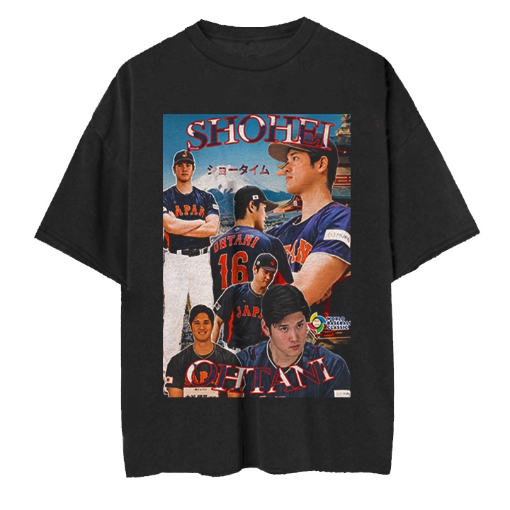 Jual Kaos Baseball Player Shohei Ohtani Bootleg Premium T-shirt ...