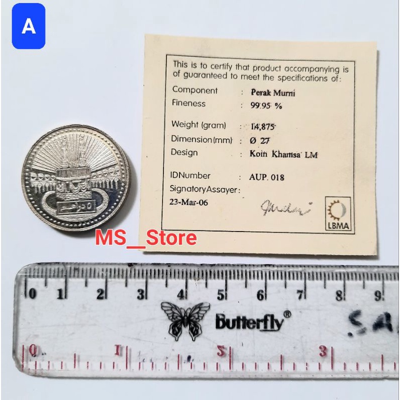 Jual Koin perak dirham / koin khamsa gambar kabah masjid | Shopee Indonesia