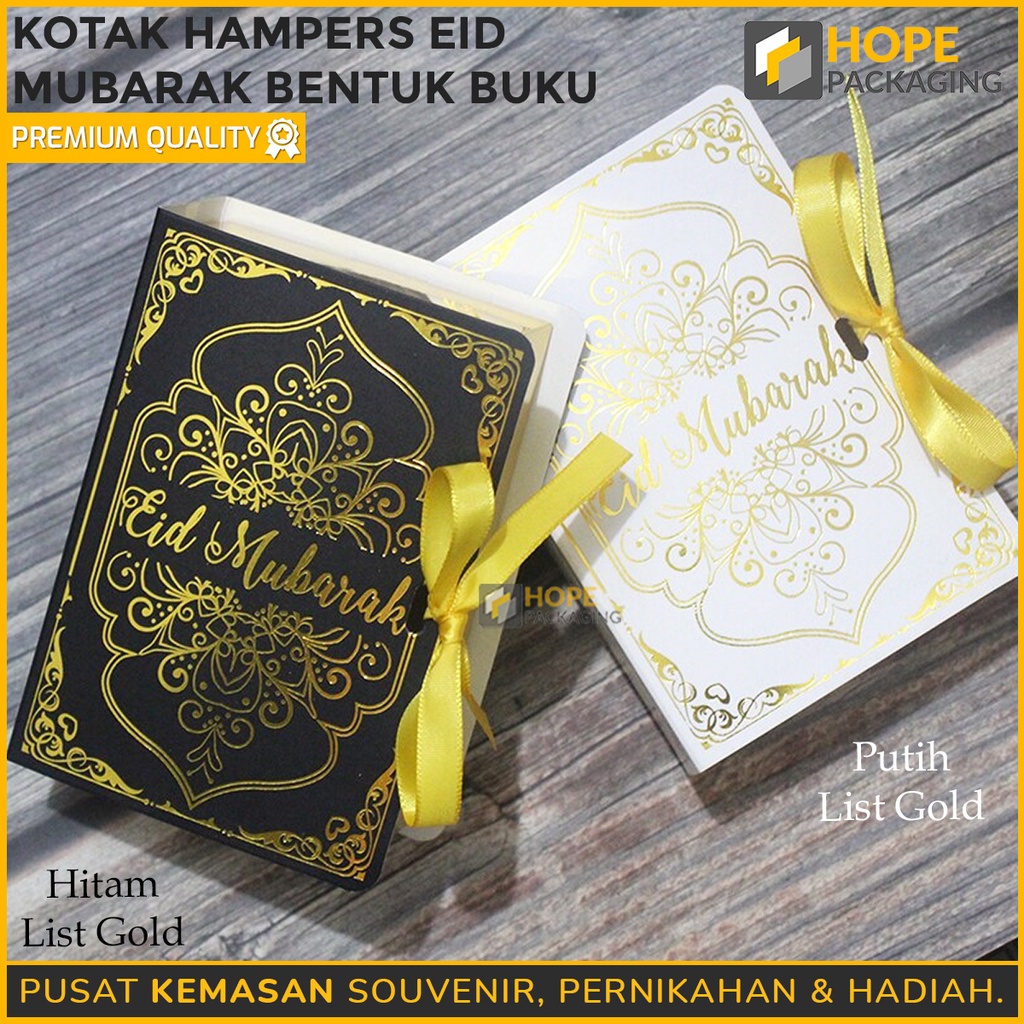 Jual HOPE Kotak Hampers Lebaran Bentuk Buku Size : 13x 9x4.5 cm / Kotak ...