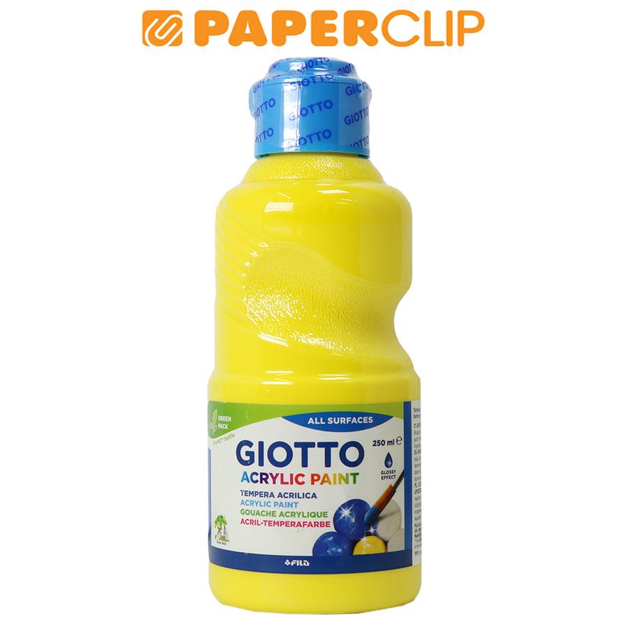 Jual CAT AKRILIK / ACRYLIC GIOTTO 534002 250ML YELLOW | Shopee Indonesia