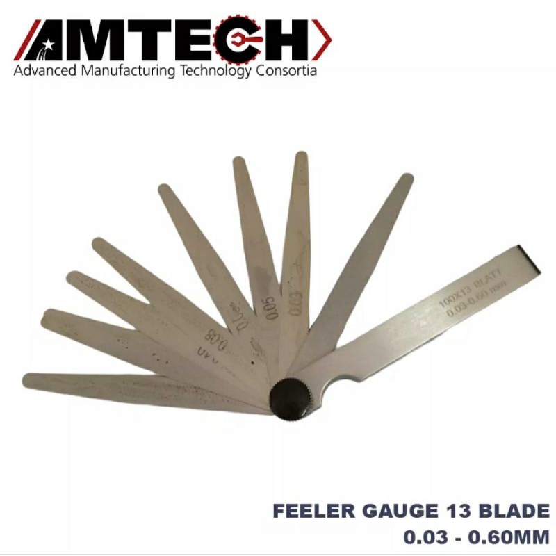 Jual Original TEKIRO Feeler Gauge 13 Blades Alat Ukur Celah Klep ...