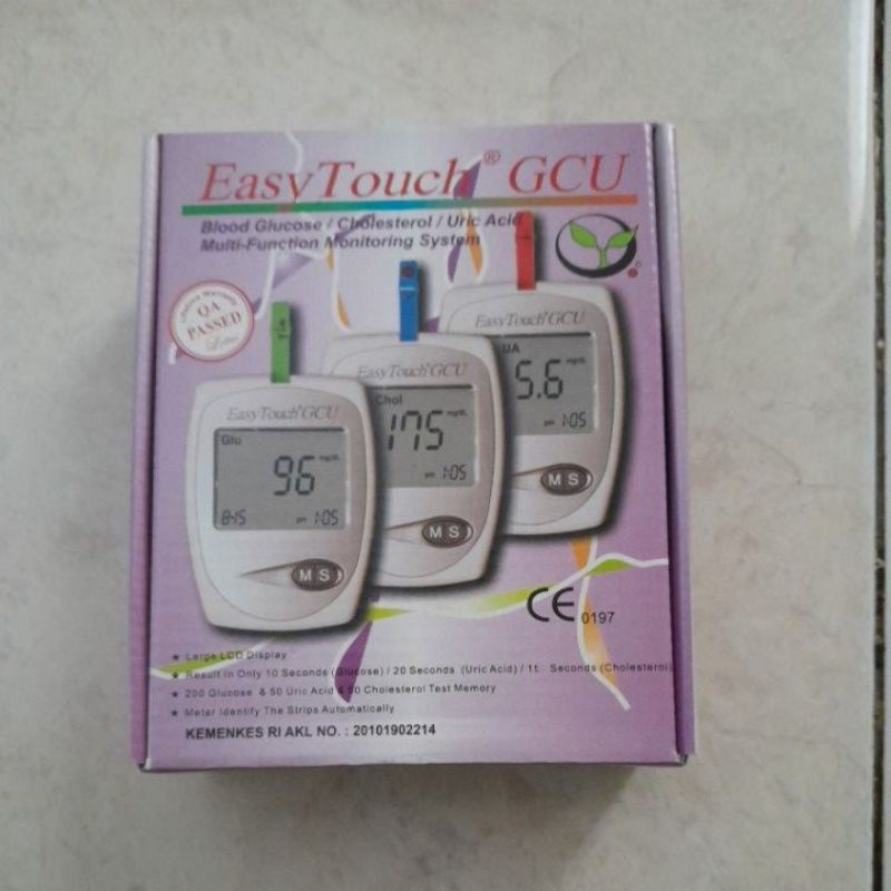 Jual Easy Touch GCU (Alat pengecekan Gula Darah, Cholesterol, dan Asam ...