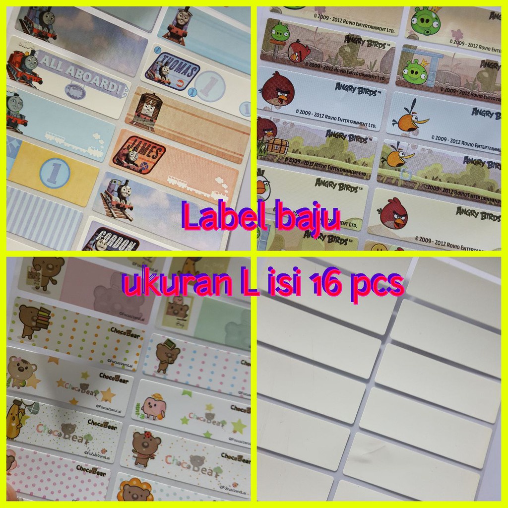 Jual Custom Label kain nama anak size L | Shopee Indonesia
