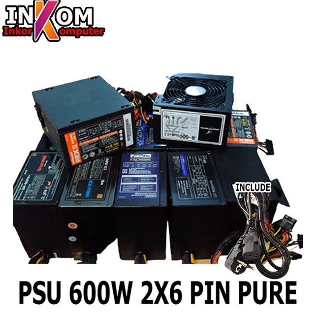 Jual Power Supply PSU 600WATT / PSU POWER SUPPLY 600W PURE | Shopee ...