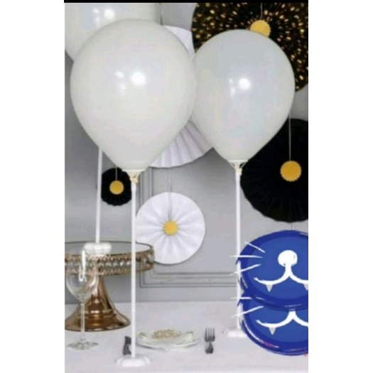 Jual standing balon 40cm ( warna putih ) | Shopee Indonesia