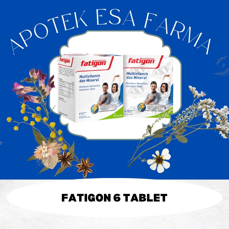 Jual Fatigon Multivitamin dan Mineral Box isi 10 Strips 6 Kapsul ...