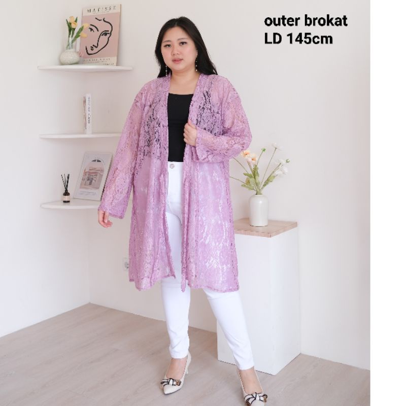 Jual outer brokat jumbo Ld145cm taly | Shopee Indonesia