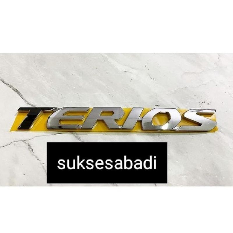 Jual logo emblem all new terios chrome original | Shopee Indonesia