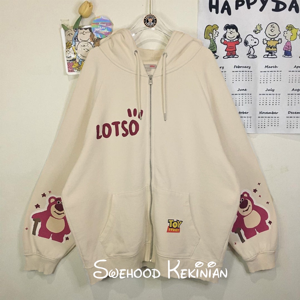 Jual LOTSO ZIPPER Hoodie Sweater Crewneck Sweatshirt Hudie Kpop Wanita ...