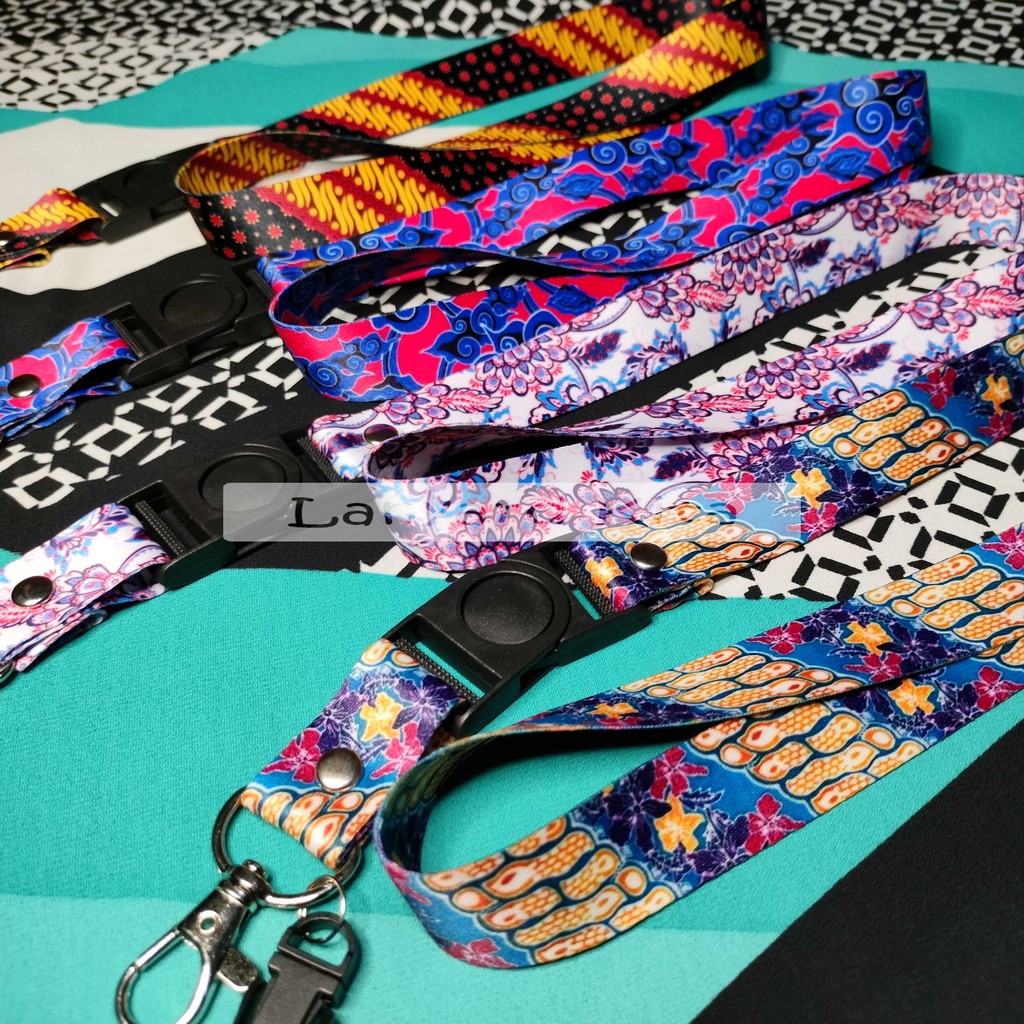 Jual TALI LANYARD GANTUNGAN HP ID CARD BATIK | Shopee Indonesia