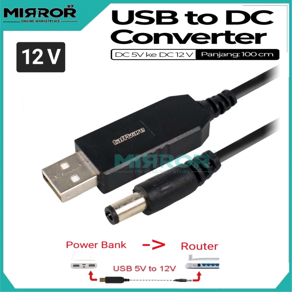 Jual Kabel Power Adapter Modem Orbit / Router Ke Power Bank DC 5V to DC ...