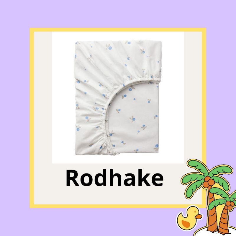 Jual RODHAKE Seprai berkaret untuk kasur bayi, putih/pola blueberry ...