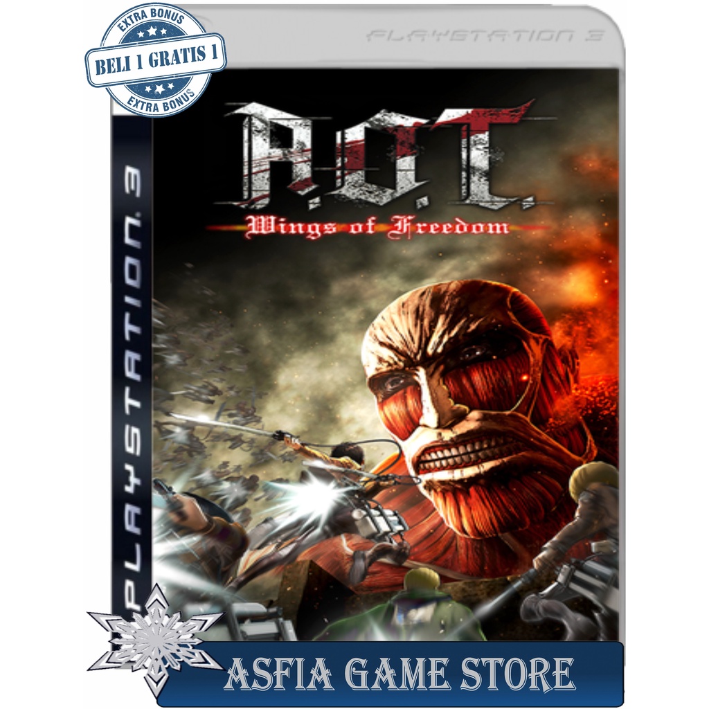 Jual Attack on Titan Wings of Freedom DVD Kaset Game PS3 PKG CFW HEN ...