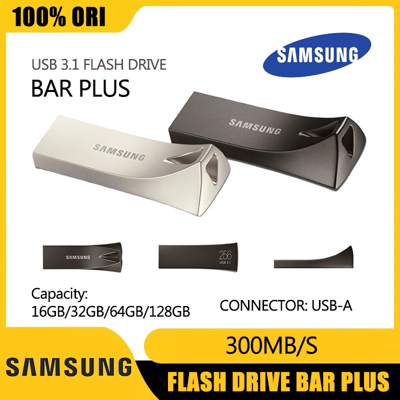 Jual Samsung Flash Drive BAR Plus 16GB/32GB/64GB/128GB MINI Samsung ...