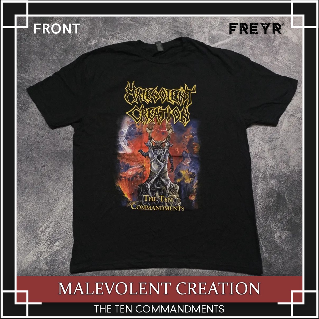 Jual Kaos Band Malevolent Creation - The Ten Commandments Original ...