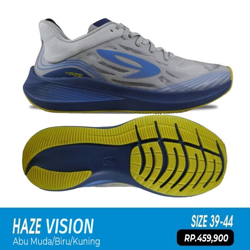 Jual 910 nineten Sepatu lari /Running original HAZE VISION ABU MUDA ...