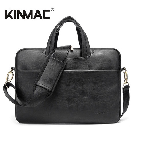 Jual Tas Laptop Macbook Kantor Leather KINMAC PU SELEMPANG Kulit 13 14 ...