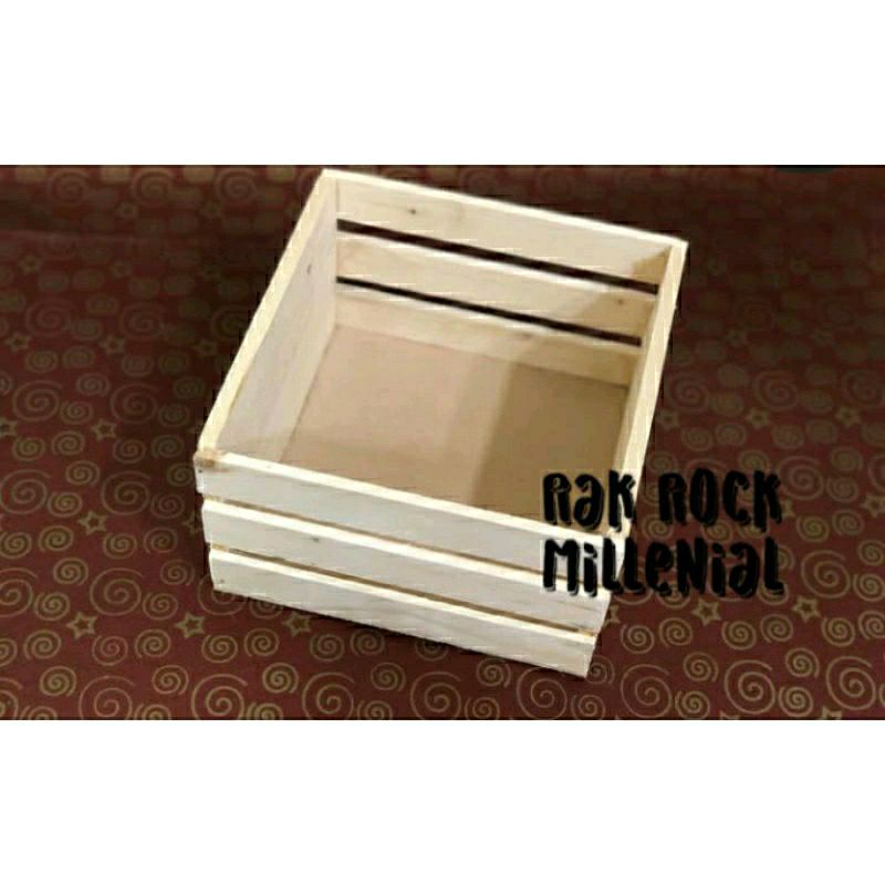 Jual Wooden Box Hampers 20x20x12 Box Kayu Kok Parcel Wooden Storage ...
