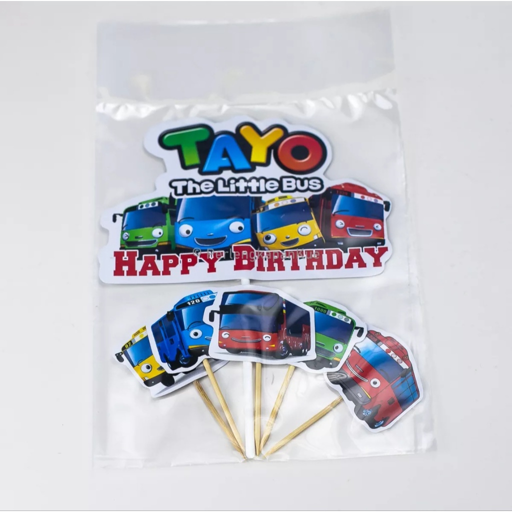 Jual TOPPER TAYO - TOPPER CUSTOM - TOPPER ULANG TAHUN KARAKTER | Shopee ...