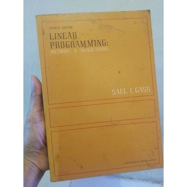 Jual Buku linear programming saul i gass | Shopee Indonesia