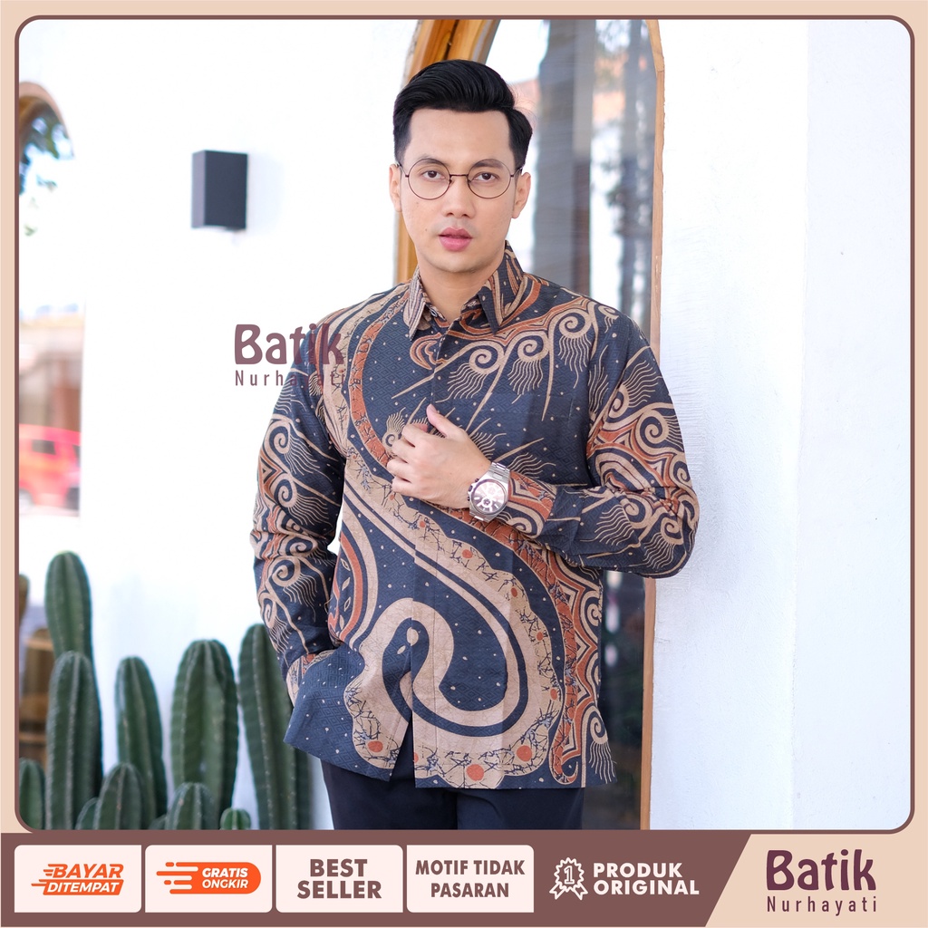 Jual BATIK PRIA KEMEJA BATIK PRIA BATIK MODERN ATASAN BATIK BAJU BATIK ...