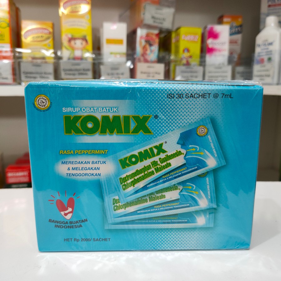 Jual Komix OBH Pepermint Isi 30 Sachet Obat Original | Shopee Indonesia