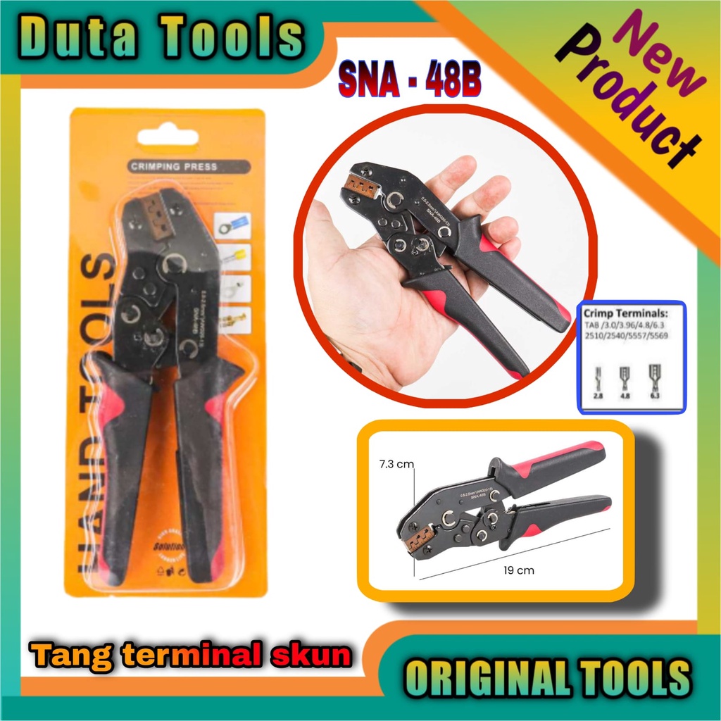 Jual Tang Skun Crimper Terminal Cable Plier Compression Tool SN-48B ...