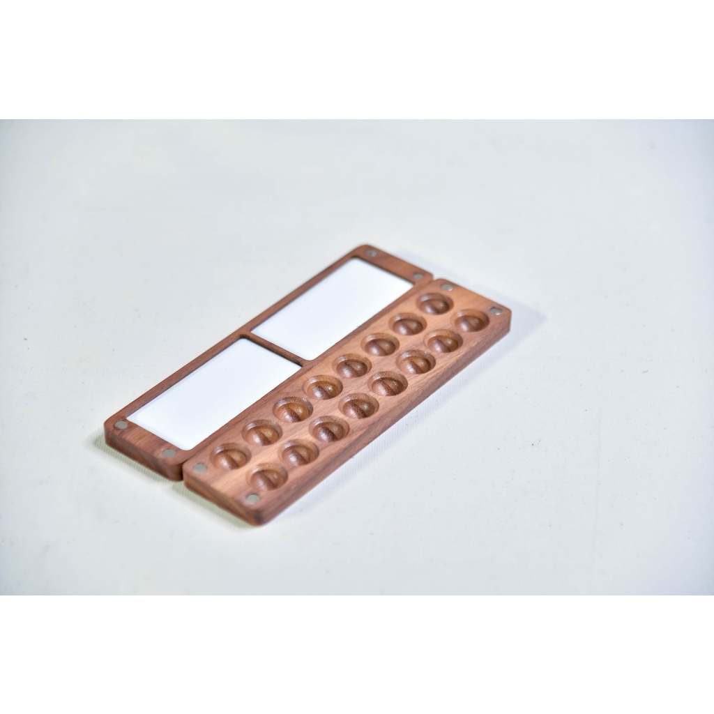 Jual Magnetic Wooden Color Palette Disk/Palete kayu watercolor magnet ...