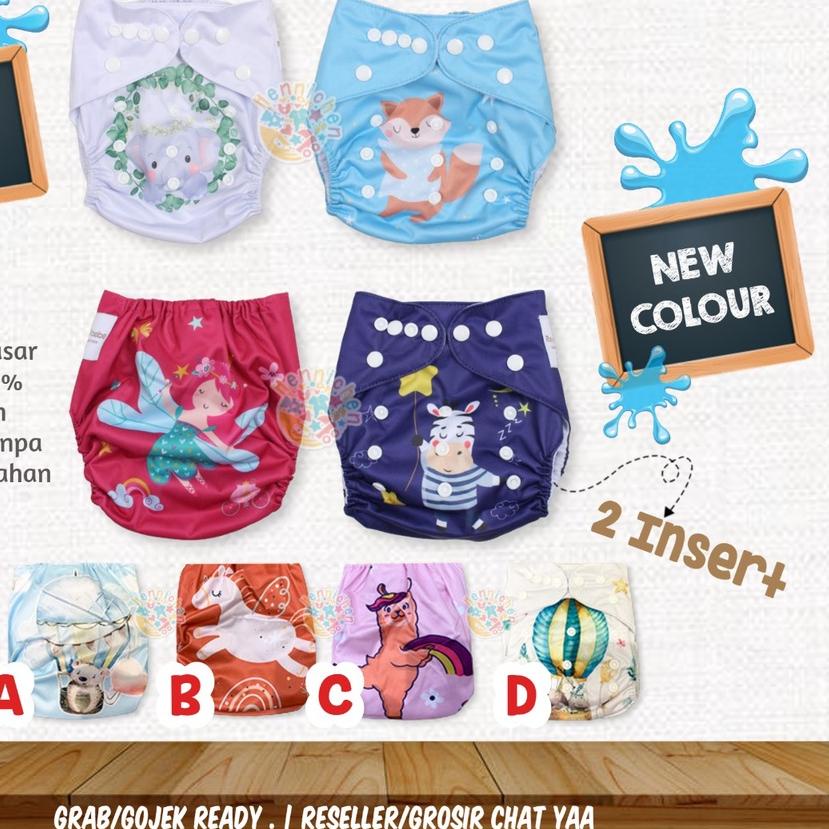 Jual ROYALE BEBE CLOTH DIAPER PLUS 2 INSERT CLODI POPOK BISA DICUCI ...