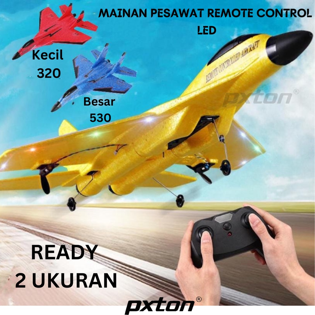 Jual Mainan Pesawat RC Terbang Remote Control LED Pesawat Glider ...