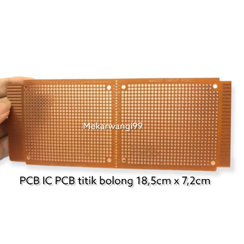 Jual PCB IC 18,5cm x 7,2cm / PCB titik bolong ukuran 18cm x 7cm | Shopee Indonesia
