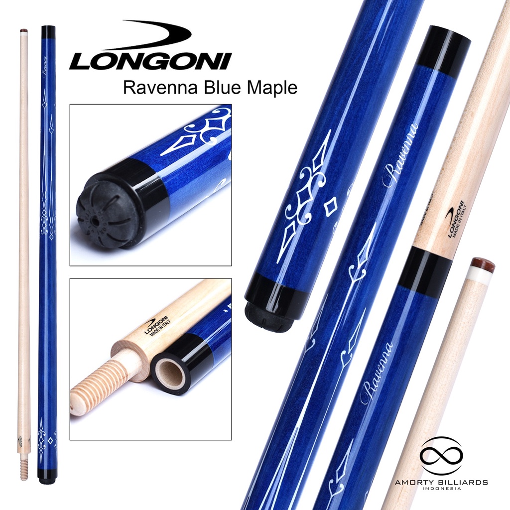 Jual Longoni Carom Cue Ravenna Blue Maple | Shopee Indonesia