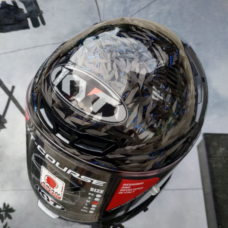 Jual kyt TT-Course carbon forged / helm kyt ttc /helm kyt | Shopee ...