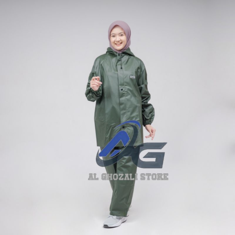 Jual RAINCOAT, JAS HUJAN PRIA WANITA BAHAN PVC ANTI REMBES BY AKULA | Shopee Indonesia