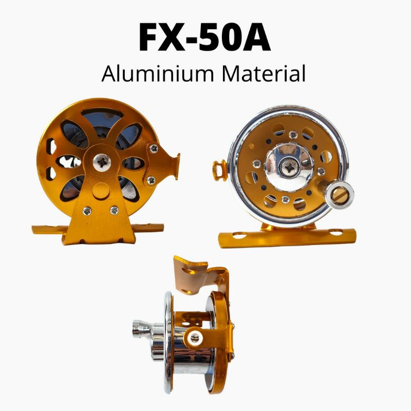 Jual REEL TOKOS STAINLIS BESI FOUR STARS FX 50A EMAS | Shopee Indonesia