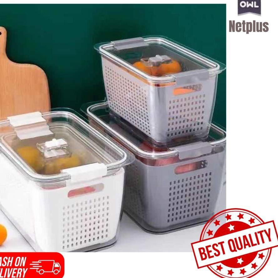 Jual RAK KULKAS AKRILIK KOTAK MAKANAN BOX CONTAINER ACRYLIC SAYUR DAN ...