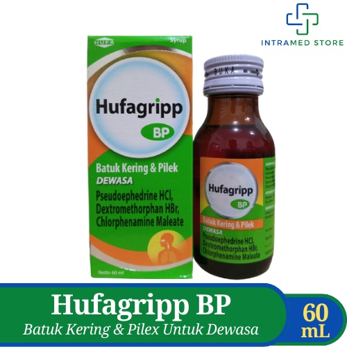 Jual Hufagripp BP Dewasa | Hufagrip Sirup 60 ml Obat Batuk Kering Dan ...