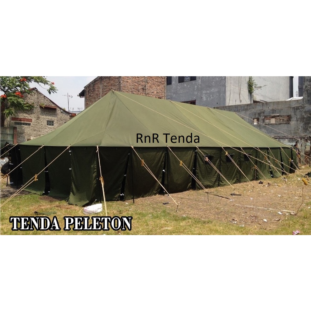 Jual Tenda Peleton 6m x 14m x 3m / tenda barak / tenda TNI /tenda ...