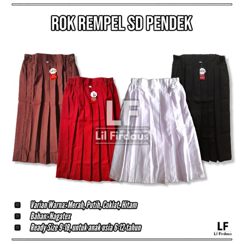 Jual Rok Rempel SD Pendek untuk Anak Usia 6-12 tahun | Shopee Indonesia