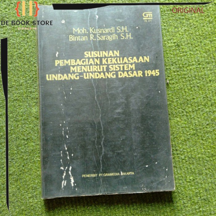 Jual ORIGINAL - Susunan pembagian kekuasaan menurut sistem undang ...