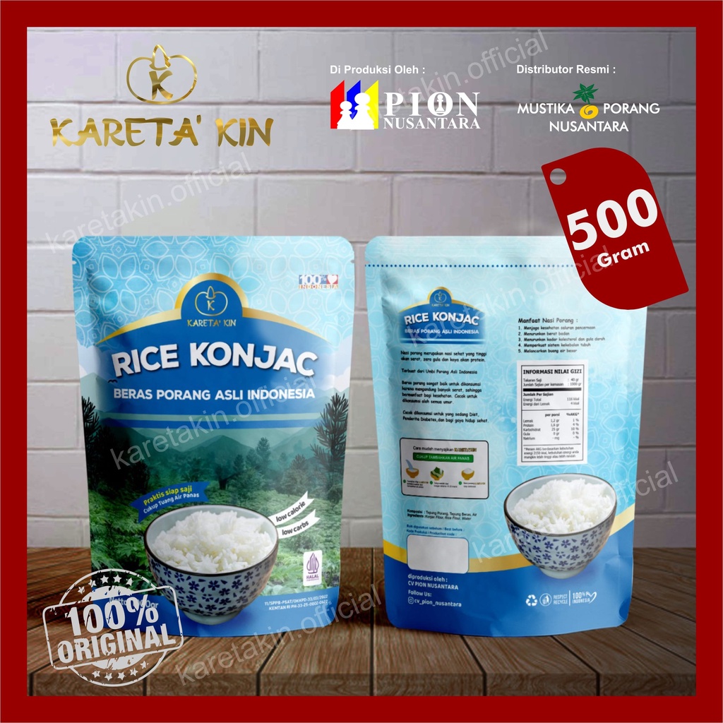 Jual Beras Porang KARETAKIN - Shirataki Konjac Rice 500 gr | Shopee ...