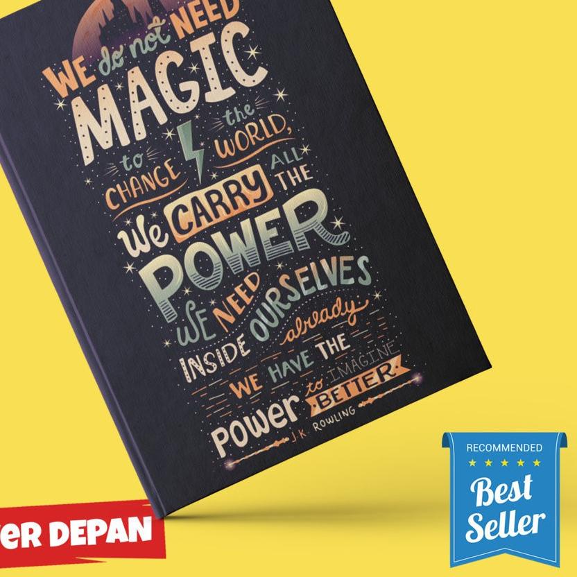Jual Terbaru | KP8 | Note Book Harry Potter JK Rowling Quote Hardcover ...
